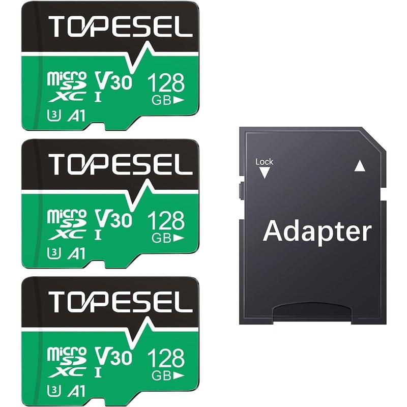 TOPESEL Micro SD Card Speed 90mb per Second TF Card 4K Recording Memory ...