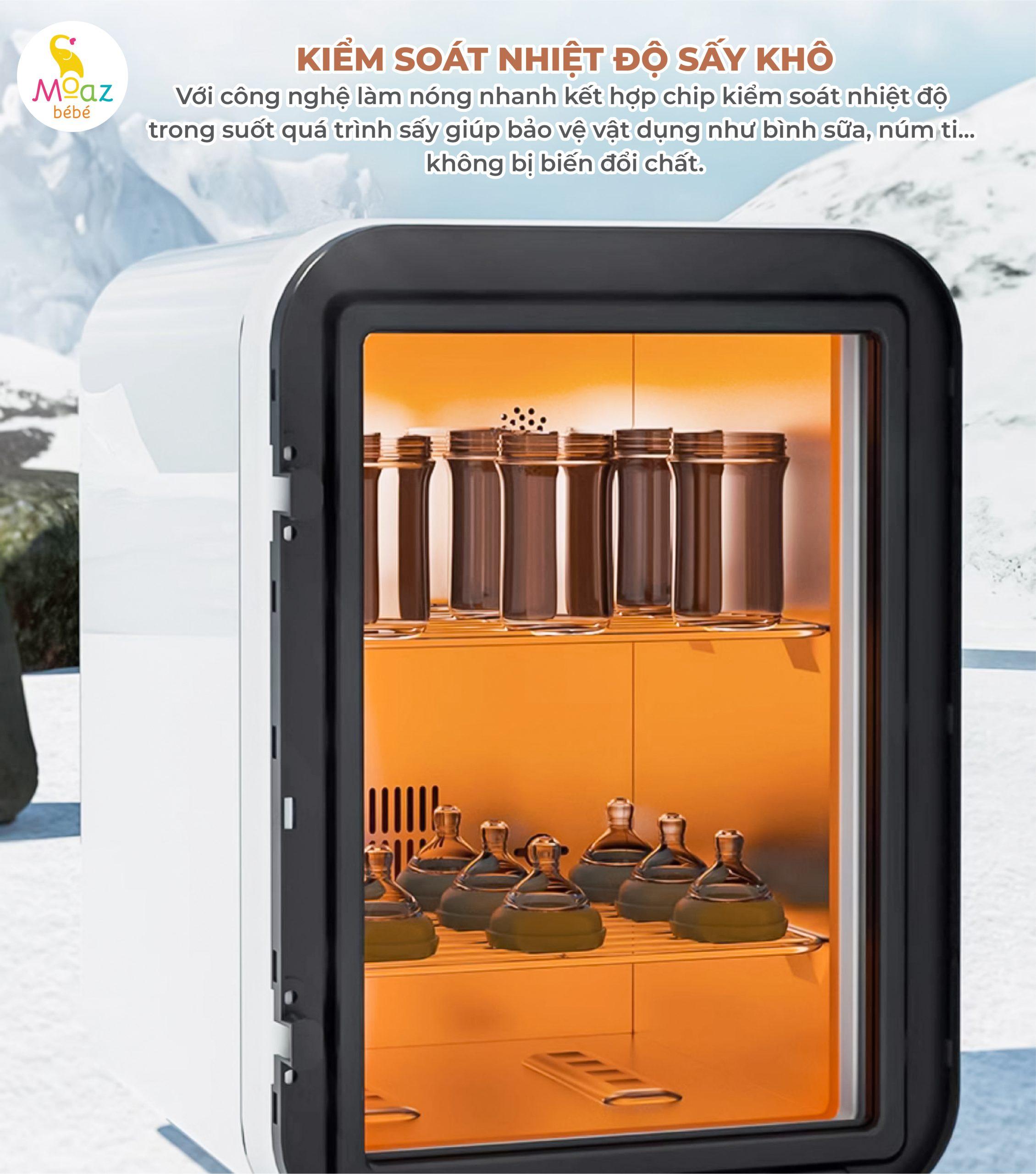 (QUÀ TẶNG) Máy tiệt trùng Moazbebe MB072, MB073 UVC-Nanoe/ MB082 UVC ...