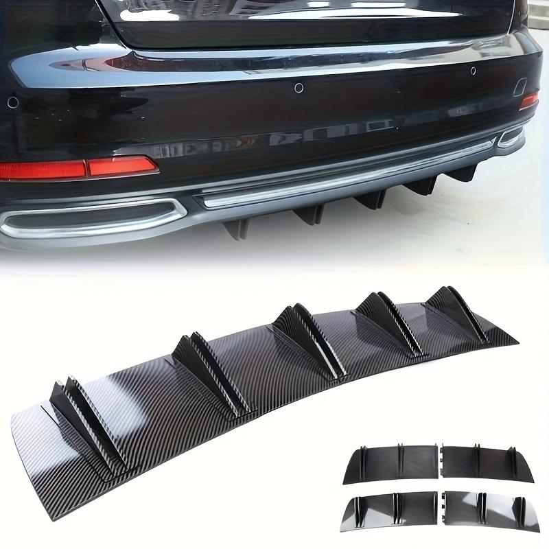 [1 Pair Shark Fin Rear Spoiler] 1 Pair Fit Car Rear Bumper Lip Spoiler ...