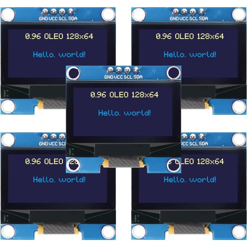 5 count 0.96 Inch OLED I2C IIC Display Module, 128x64 Pixel - TikTok Shop
