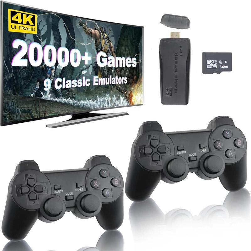 Nostalgic Joystick Game Console 9 Classic Emulators 4K HDMI Output ...