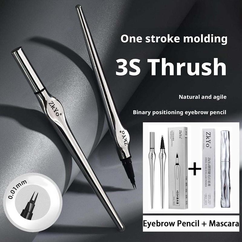 Zkyo Two Fork Liquid Eyebrow Pen Waterproof Non Smudge Long Lasting ...