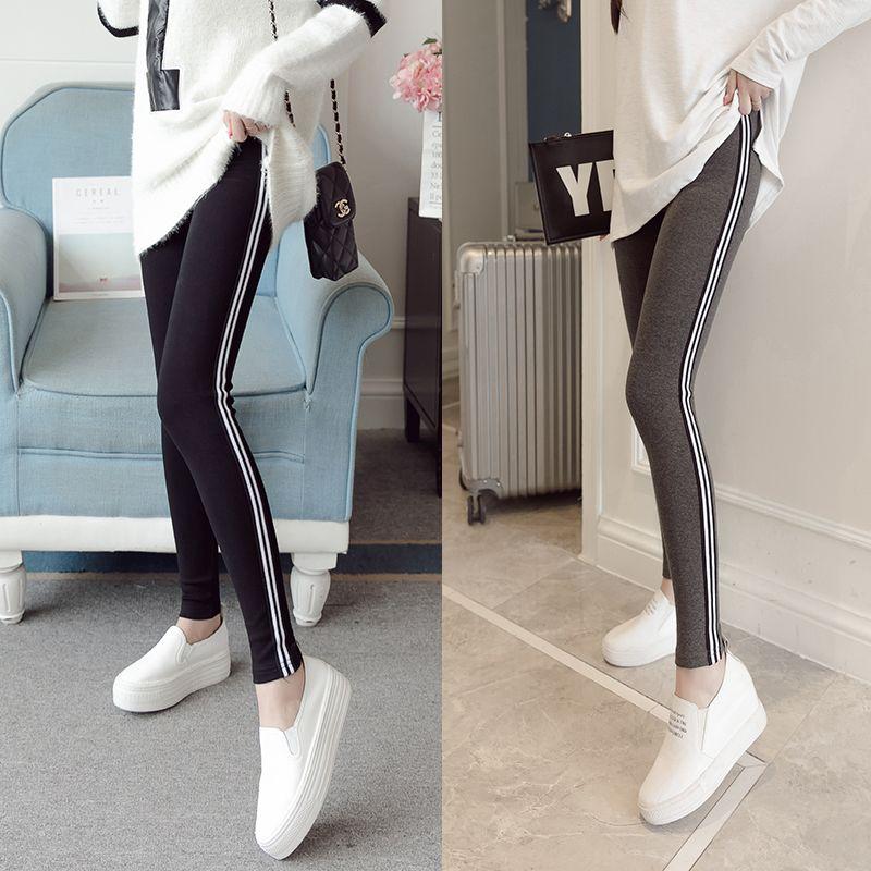 Legging Modal, Nipis, untuk Wanita, Sesuai Elastik, Seluar Berpotongan ...