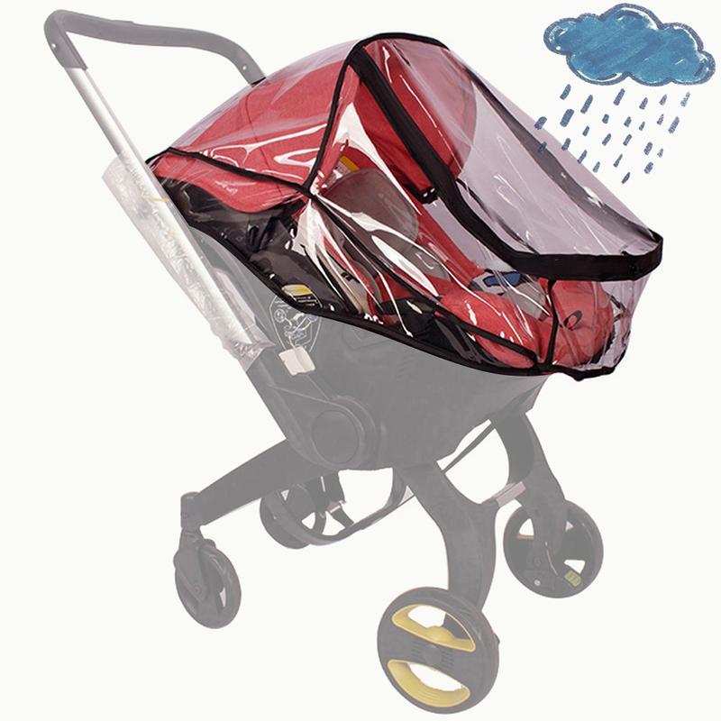 Rain Cover Thickened Transparent PVC HD Vision Stroller Raincoat for ...