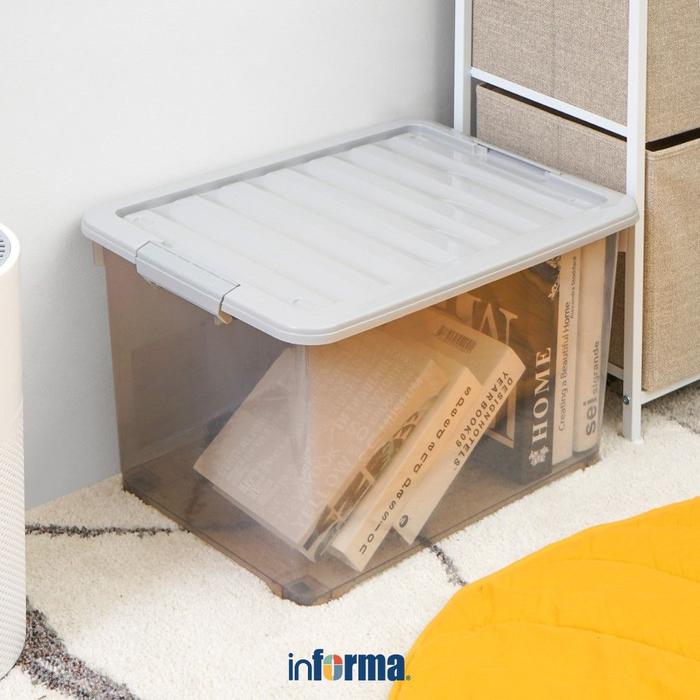 Jual Informa 52X36X33 cm Kotak Penyimpanan Dengan Tutup - Abu-Abu Boks ...