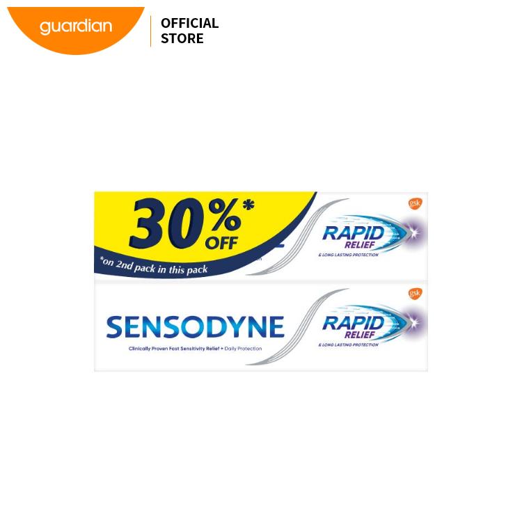 SENSODYNE Rapid Relief Original Sensitive Teeth Toothpaste 100gX2 ...