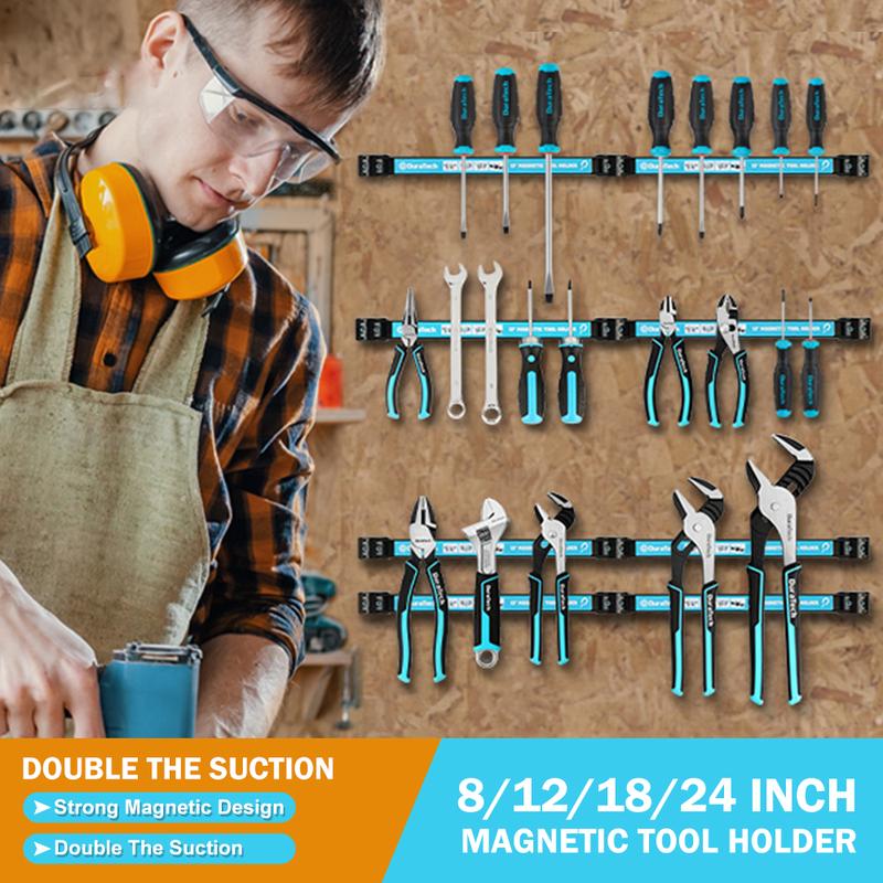 Runye Cars 24 Inch 8 Inch Tool Magnetic Shelf Storage Strip Magnetic ...
