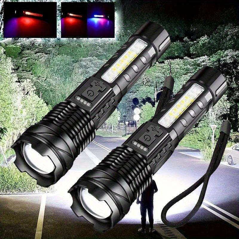 7-Mode Rechargeable LED Flashlight with High-Capacity Battery, - TikTok ...