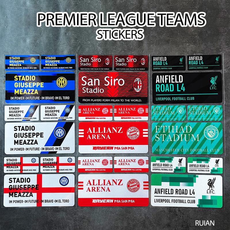 Premier League Team Reflective Stickers for Car and Motorcycle ...