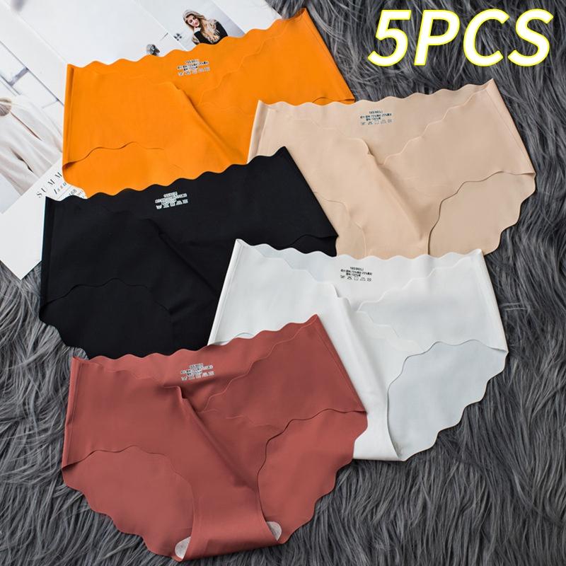 1/5Pcs Ultra-thin Ice Silk Women's Panties Seamless Breathable - TikTok ...