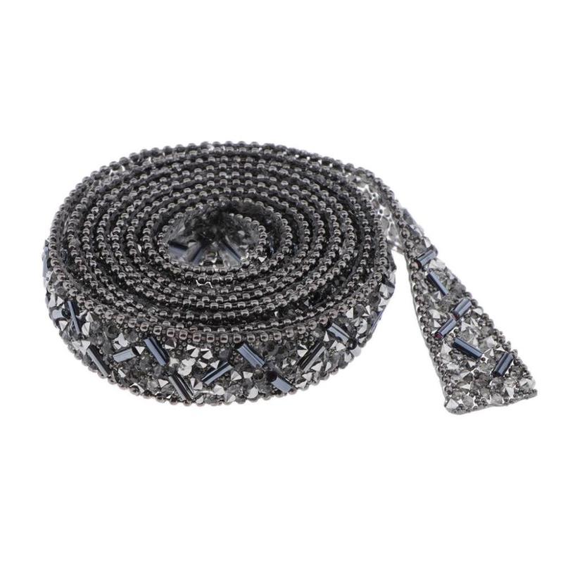 1 Yard Rhinestone Ribbon Ribbon Rhinestone Diamond Ribbon - TikTok Shop ...