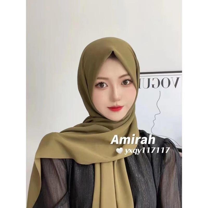 Selendang Panjang Sifon, Warna Baharu, Serba guna untuk Semu - TikTok ...
