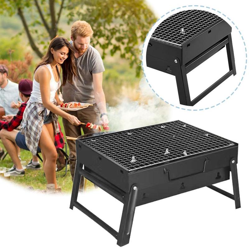 1Pcs Folding Portable Barbecue Charcoal Grill Stainless Stee - TikTok ...