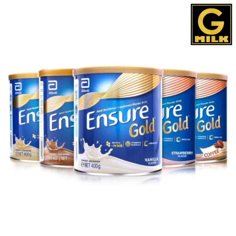 ENSURE GOLD HMB 380G VANILLA CHOCOLATE COFFEE WHEAT ALMOND STRAWBERRY ...