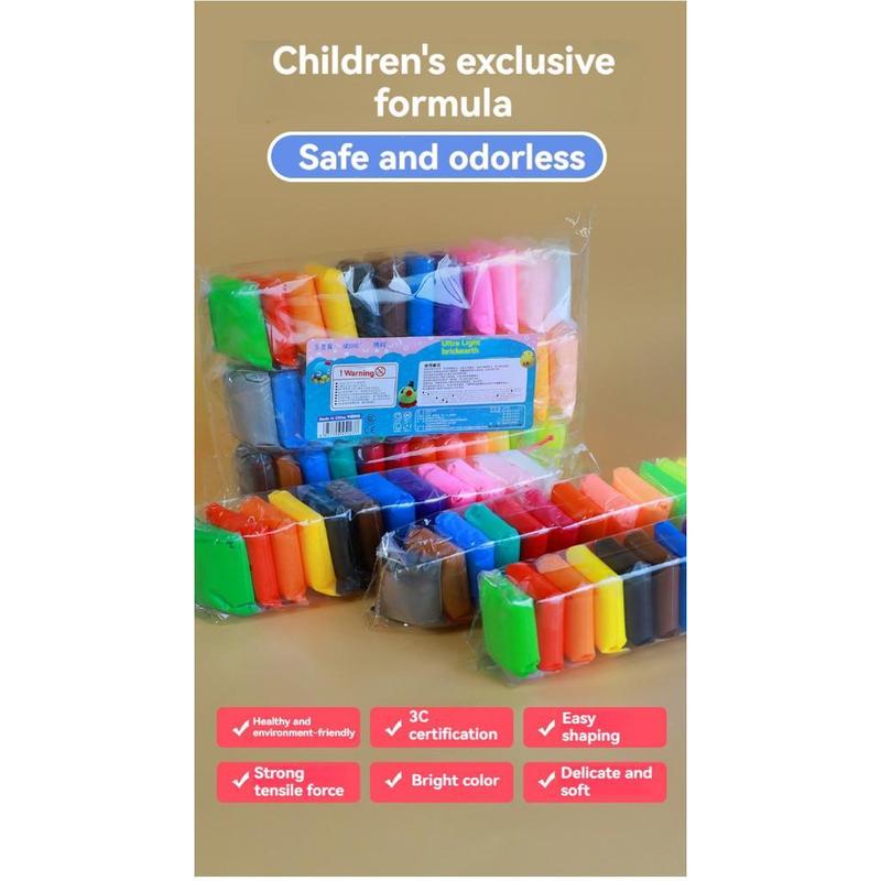 Children's Ultralight Clay 24/36/48 Colors Non-Toxic Air-dry - TikTok ...