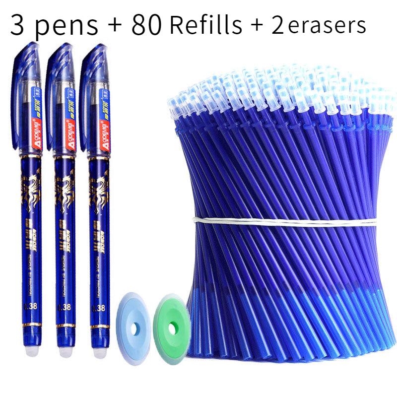 Pen Gel Boleh Padam, MoYi, Dakwat Biru dan Hitam, 3 Pen dan 80 - TikTok ...