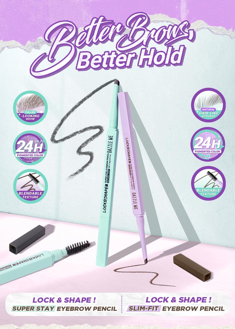 DAZZLE ME Lock & Shape! Eyebrow Pencil Series Pensil Alis Waterproof ...