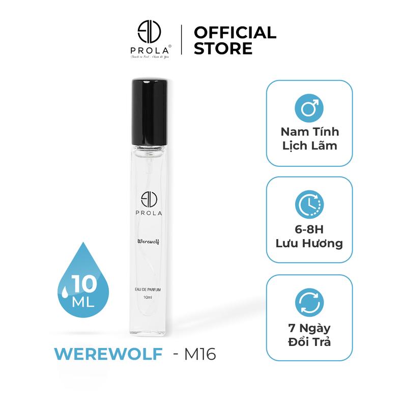 Nước Hoa Nam PROLA Werewolf (M16) 10ml - Dạng Xịt - Nam Tính - TikTok ...