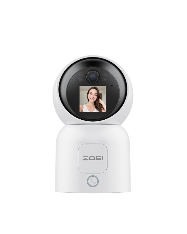 ZOSI 4MP 2 Way Video Security Camera, C519M 360° View HD Monitor ...