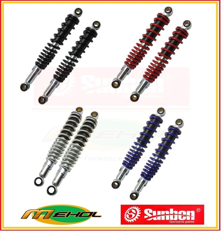 1 PAIR MOTORCYCLE SHOCK SUPPORT 310MM / 280MM BLACK, RED, BLUE ...