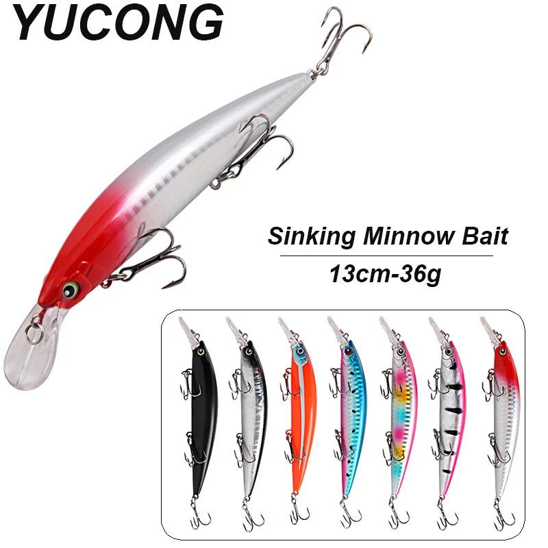 YUCONG 1PX Umpan Ikan Kecil Tenggelam 13cm-36g Gewang Memancing ...
