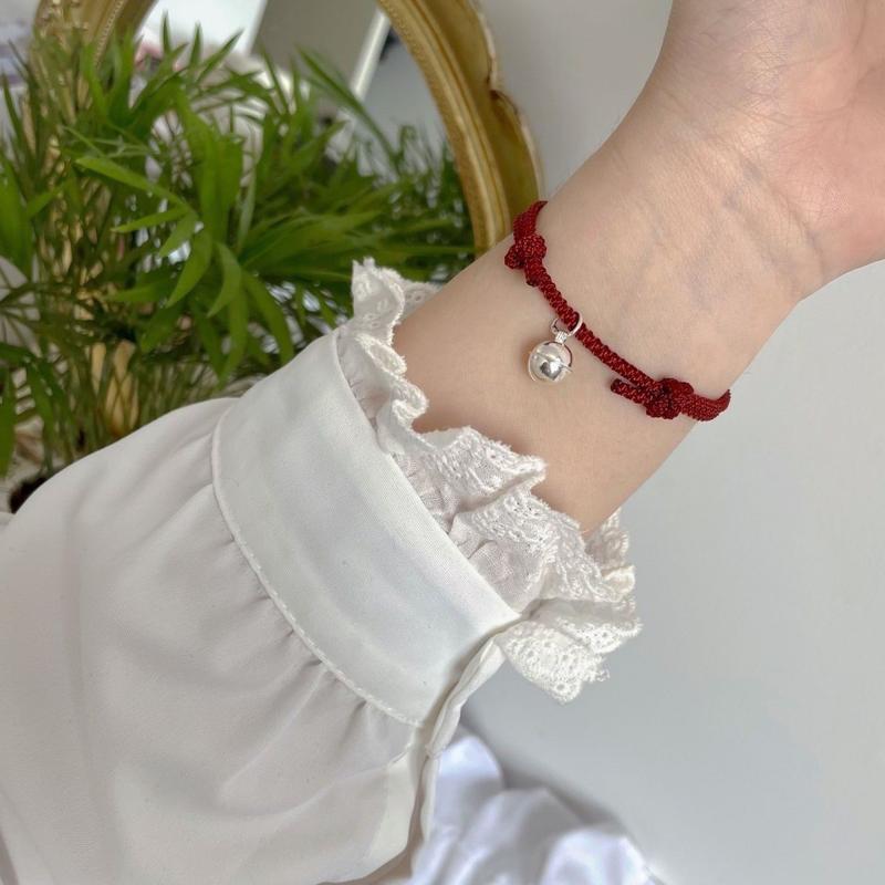 Gelang Loceng Tali Jalinan Cincin Satu Langkah, Gelang Tanga - TikTok ...
