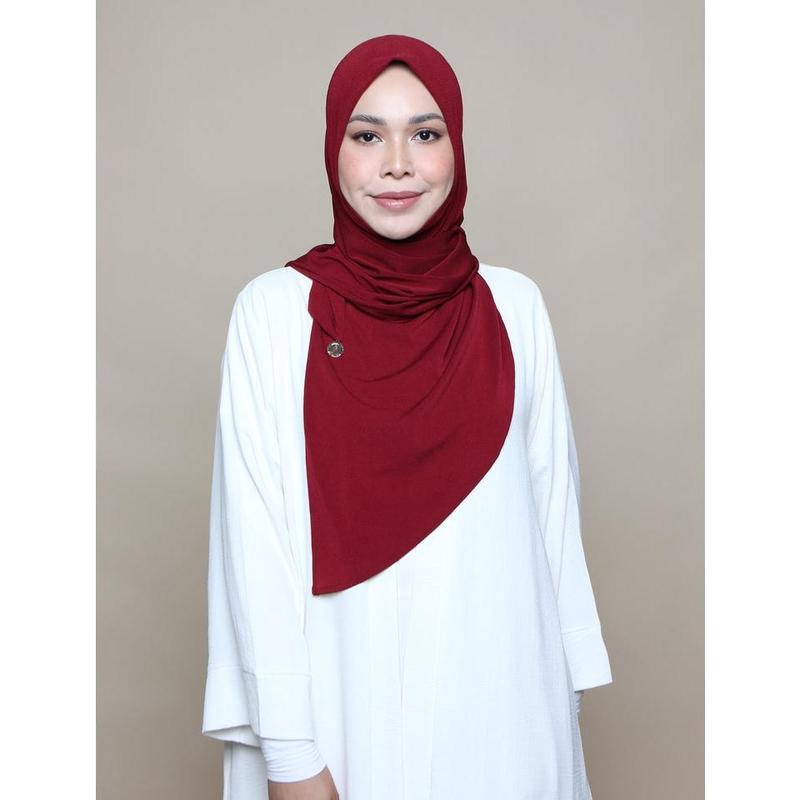 Sarah Moss Crepe - Rhubarb Red - TikTok Shop Singapore