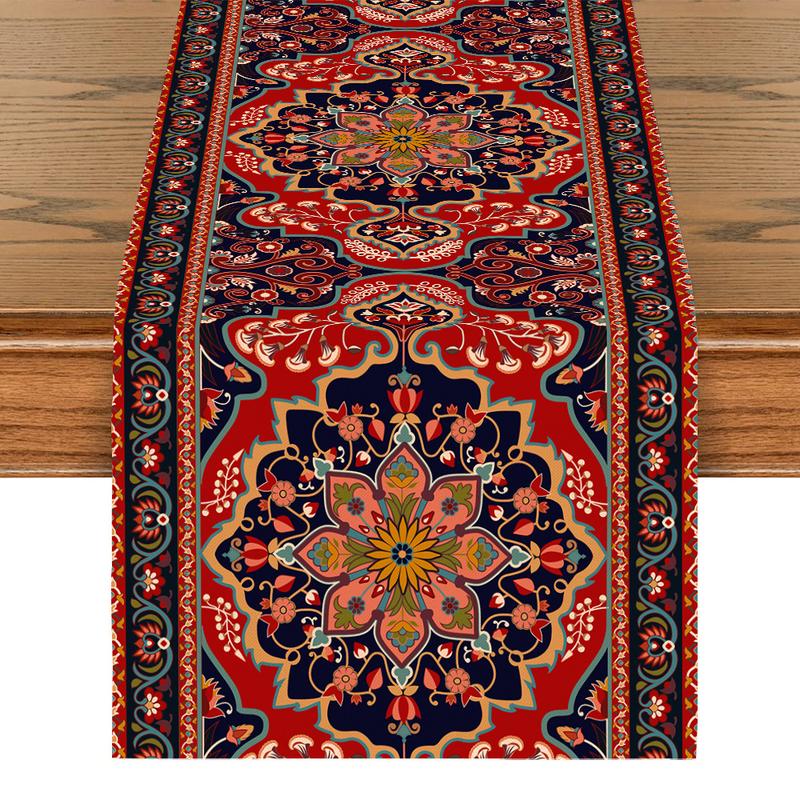 Pelari Meja Unit Dapur, Bahan Linen, Gaya Timur Tengah Klasi - TikTok ...