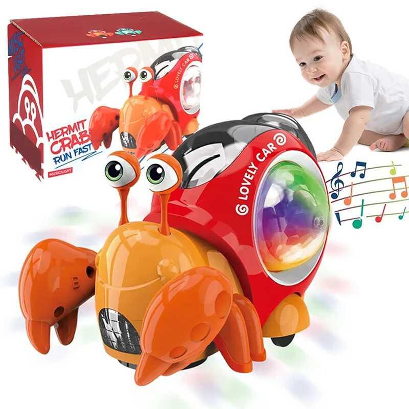 Mainan Interaktif Muzikal, Ketam dengan Muzik, Menyala, Untuk Bayi ...