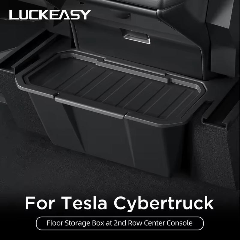 LUCKEASY 2nd Row Floor Storage Bin For Tesla Cybertruck 2024 - TikTok Shop