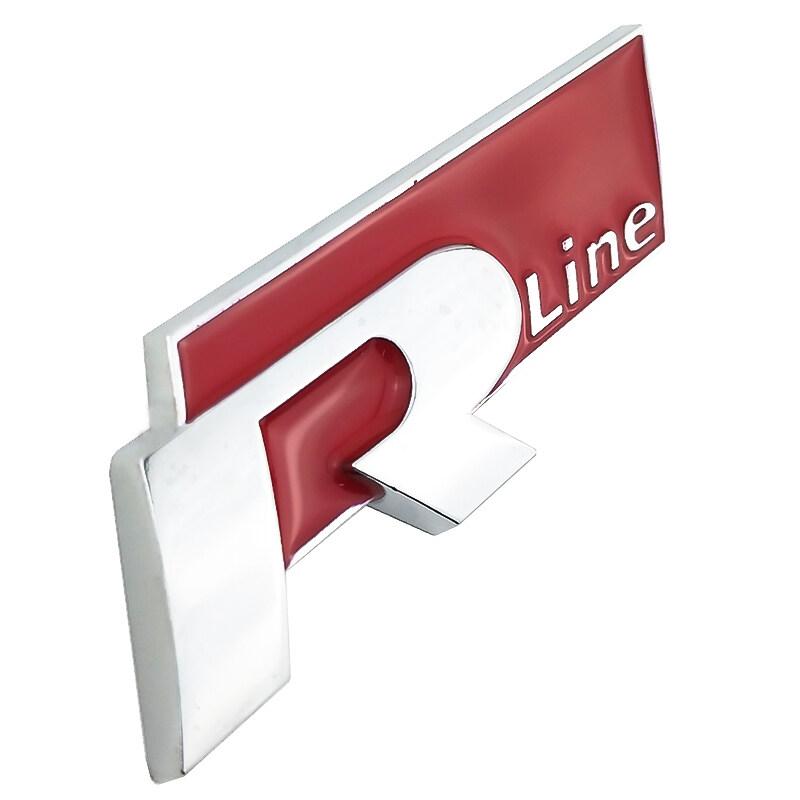 1x 3D Metal Car Sticker R Line Badge Accessories For Volkswagen ...