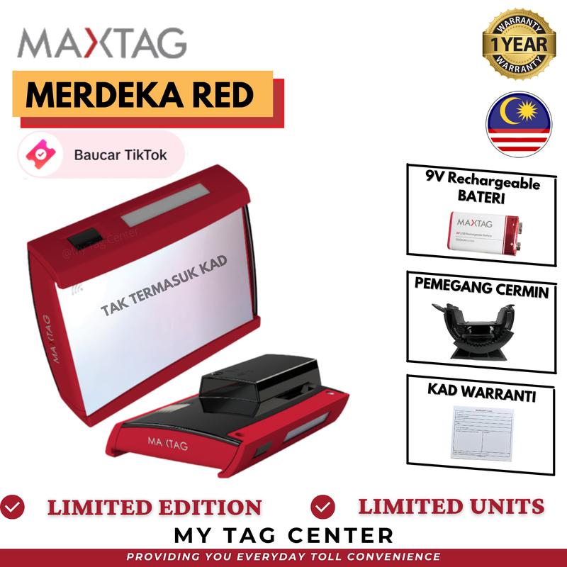 MaxTag Merdeka Red 1 Year Warranty Smart Original Tag Merdek - TikTok Shop Malaysia