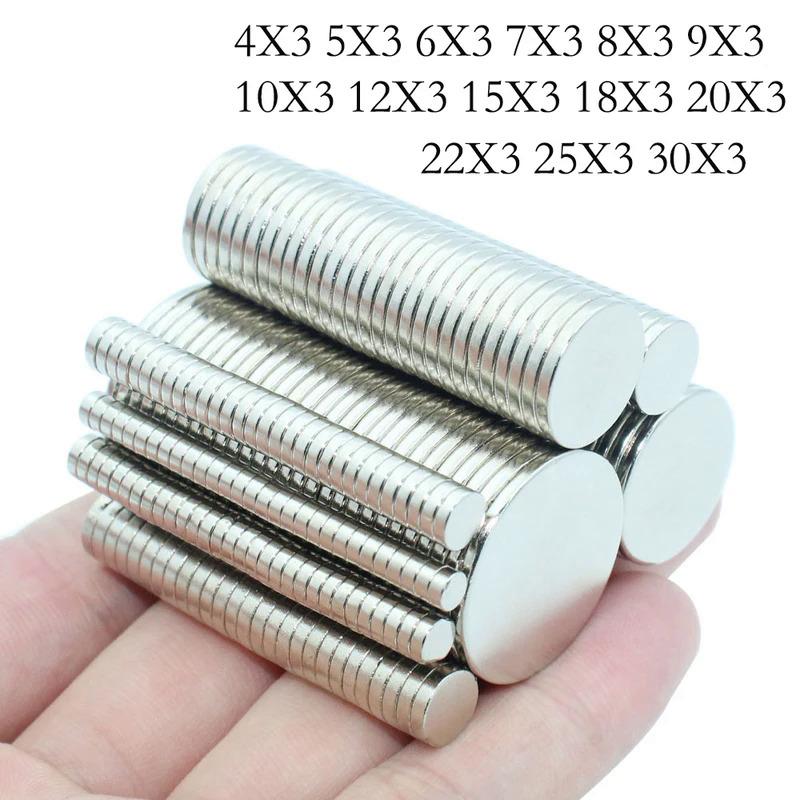 Super Strong Magnet 5x3/6x3/7x3/8x3/9X3/10x3/12x3/15x3/18x3/20x3/25x3 ...