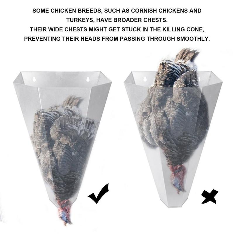 Flat Back Funnel Restraint Cone Heavy Type Poultry Restraining - TikTok ...
