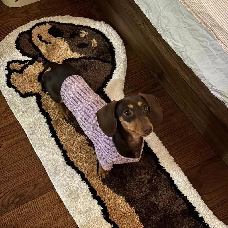 Sausage Dog Carpet Design Bedroom Ins Simple Plush Home Creative ...