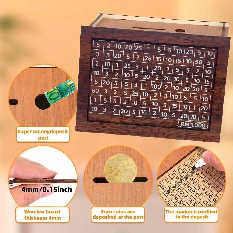 【20K+ TERJUAL】Tabung Wang Kayu Handmade - Bank Syiling Boleh - TikTok ...