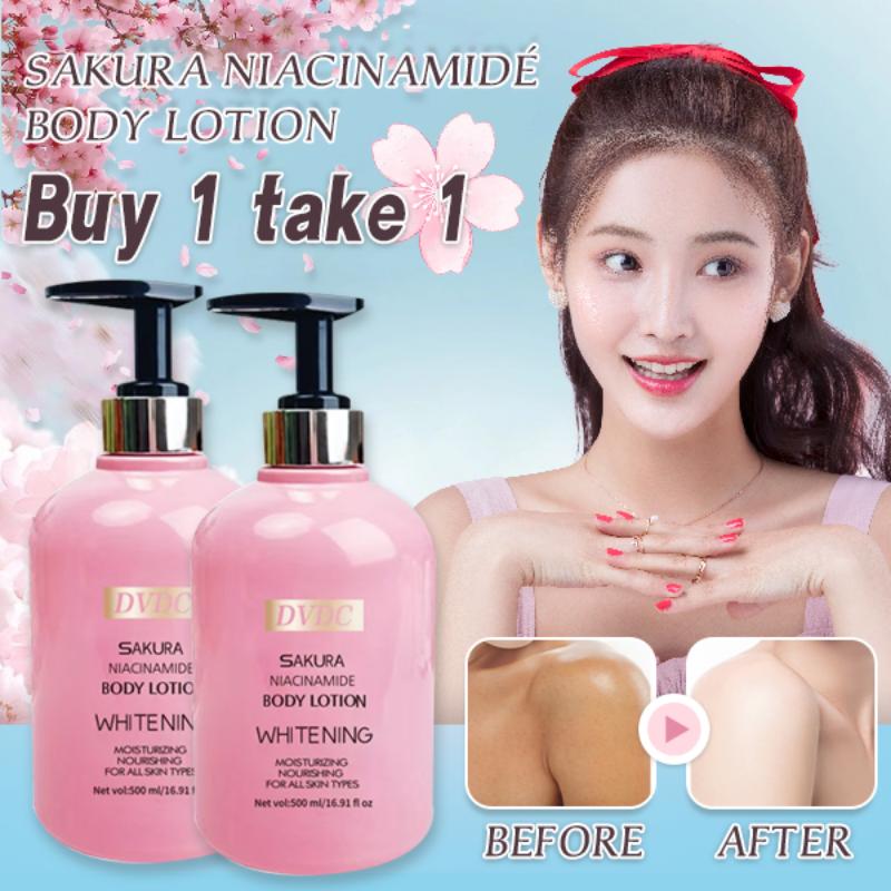 (Buy 1 Take 2) DVDC Sakura Niacinamide Body Lotion Whitening - TikTok ...
