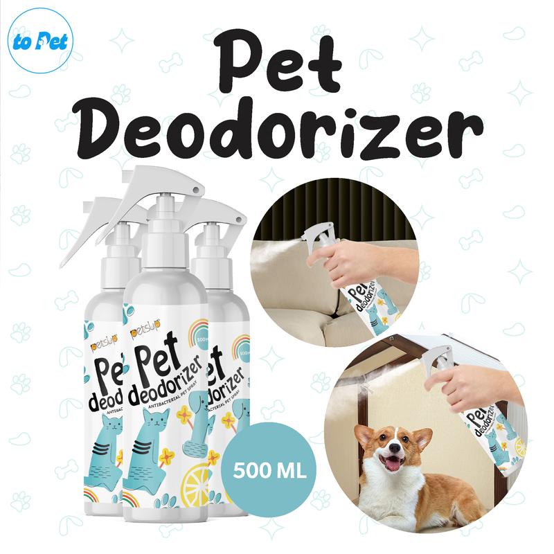 500ml Pet Deodorizer Spray Dog Cat Deodorant Eliminate Odor Remover ...