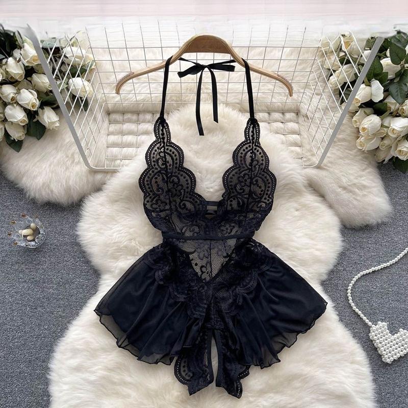 Butterfly Kisses Lace Nightdress Deep V Backless（Covered Chest - TikTok ...
