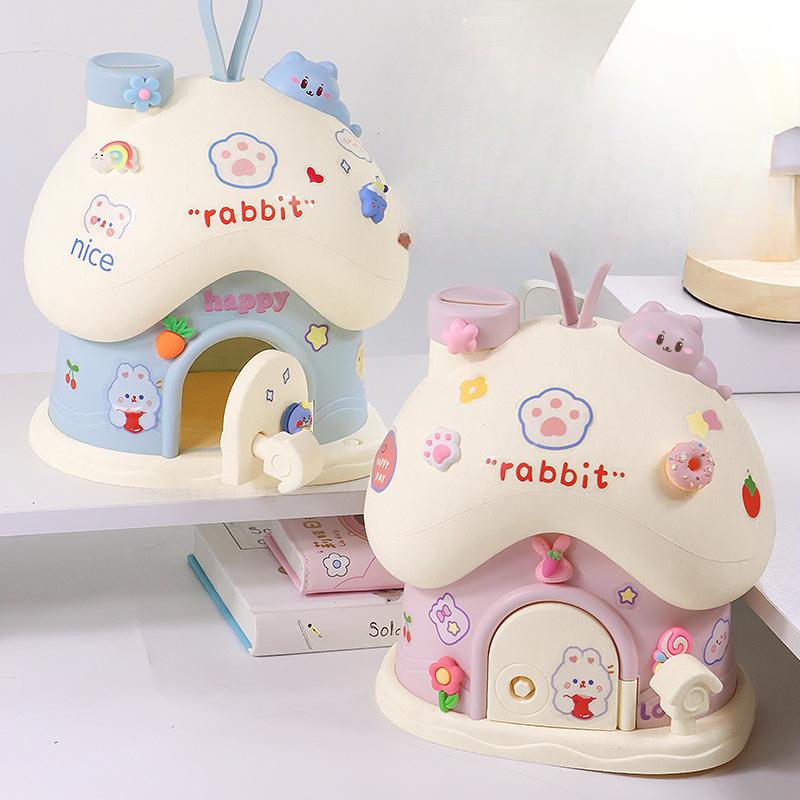 Pasu Rumah Cendawan Tampal DIY, dengan Tiub Wang Cartoon hotwheel ...
