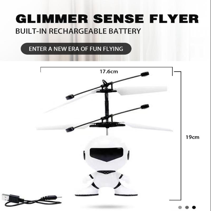 This sensor remote-controlled helicopter is equipped with an altitude ...