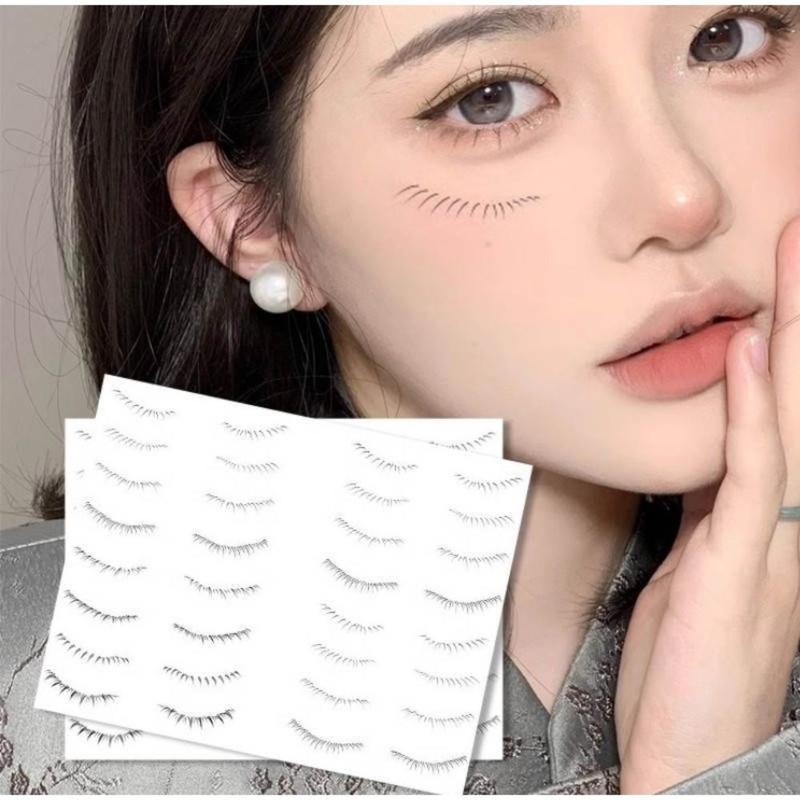 Natural Multi-Style Lower Eyelash Tattoo Stickers Simulation - TikTok ...