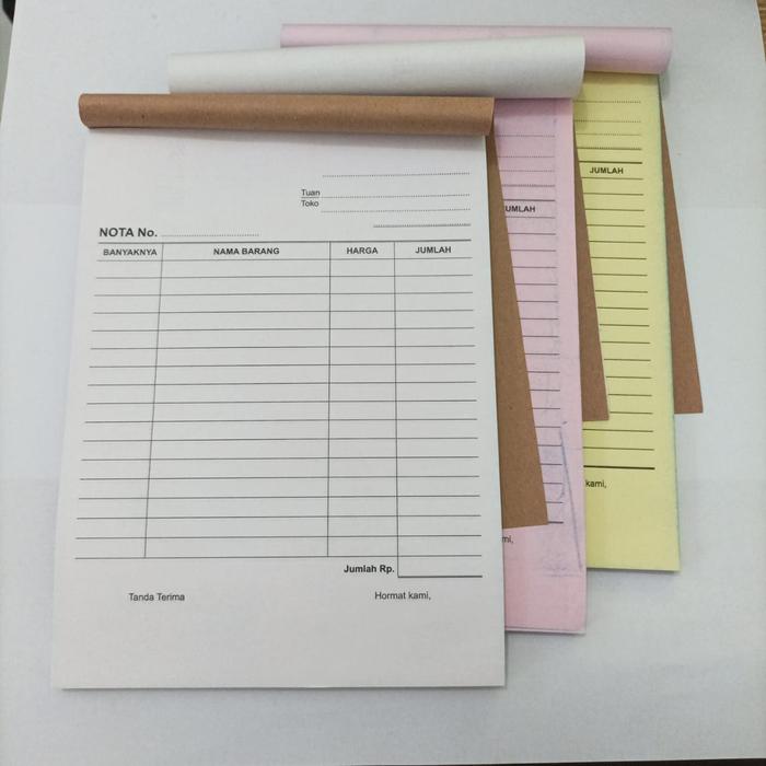 Jual Nota Kontan Polos Invoice Besar Kosongan Faktur Polosan Kwitansi ...