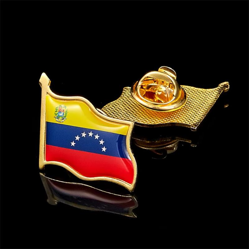 Venezuelan flag metal brooch pin commemorative badge - TikTok Shop ...