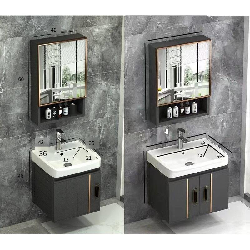 Cermin Kabinet Bathroom Cabinet Set Storage Mirror Basin Sinki - TikTok ...