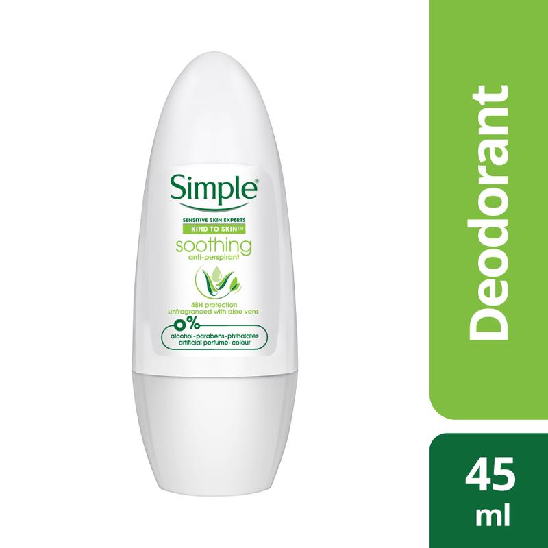 SIMPLE Anti-Perspirant Deodorant 45ml - TikTok Shop Malaysia