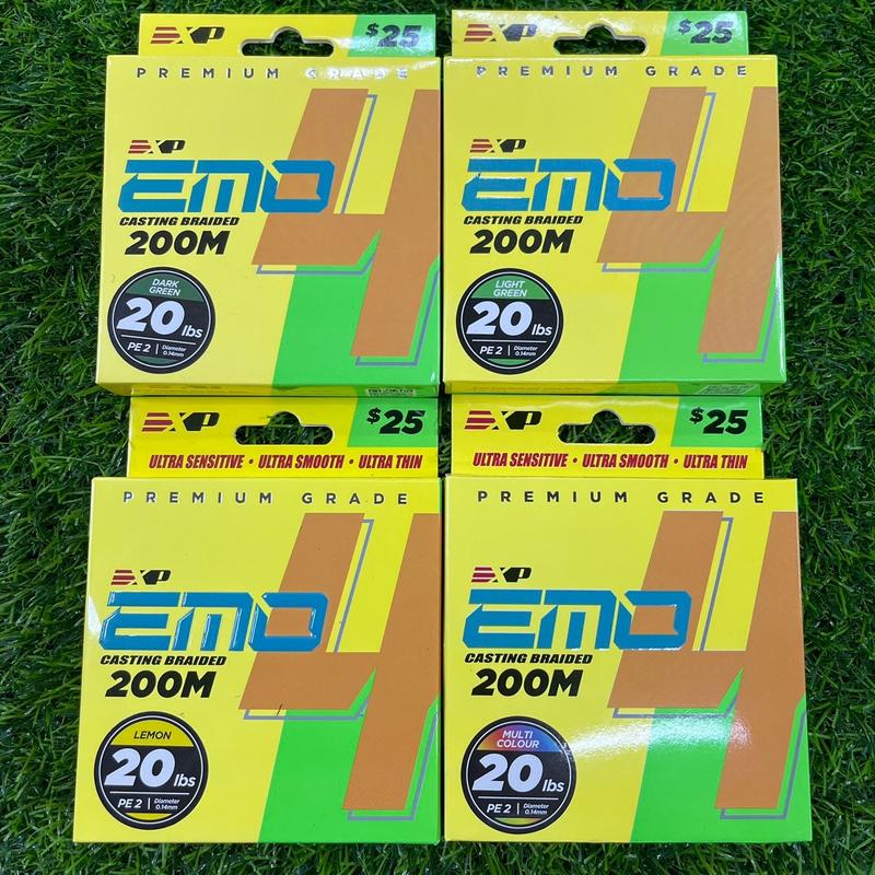 EXP EMO X4 200METER CASTING BRAIDED LINE - TikTok Shop Malaysia