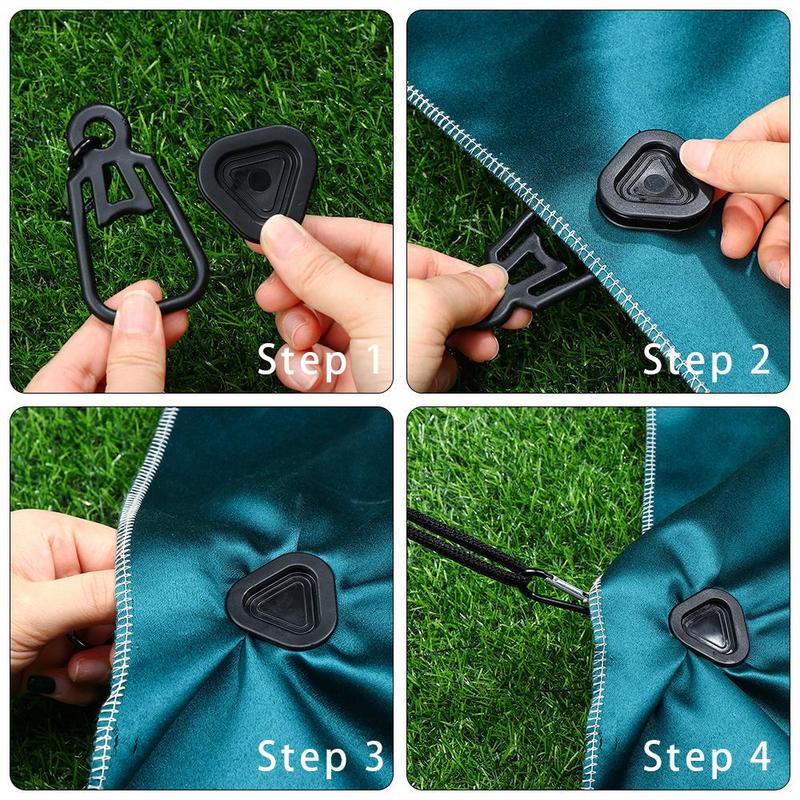 Outdoor Camping Emergency Fixed Canopy Tent Clip Awning Tarp - TikTok ...