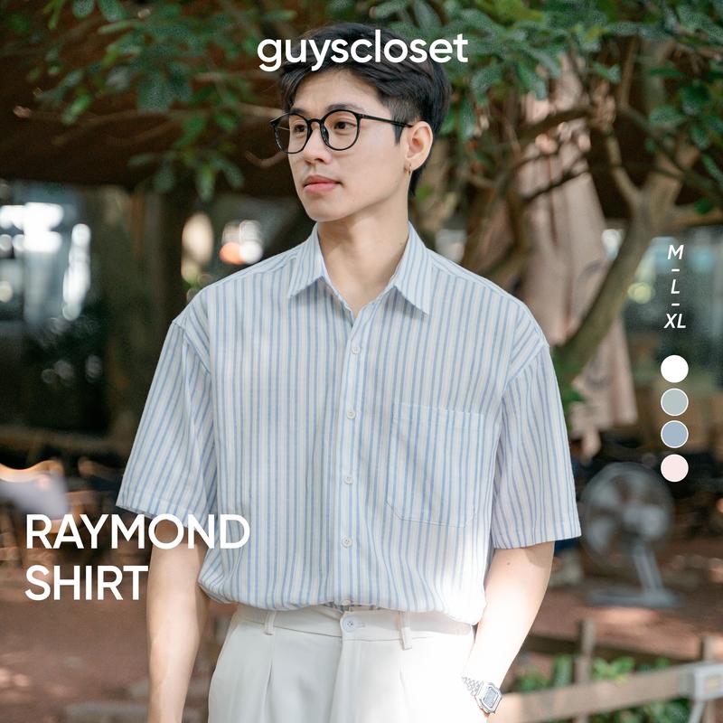 Áo Sơ Mi Kẻ Nam Cộc Tay GUY's Closet Raymond Short-Sleeved Shirt ...