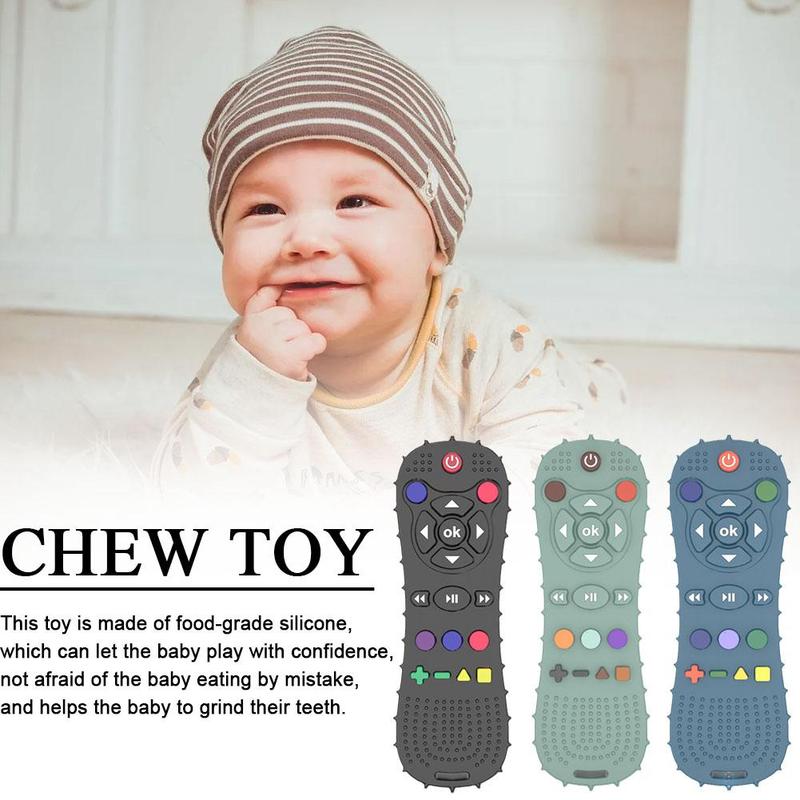 1Pcs Baby Teether TV Remote Control Shape Silicone Teether For - TikTok ...